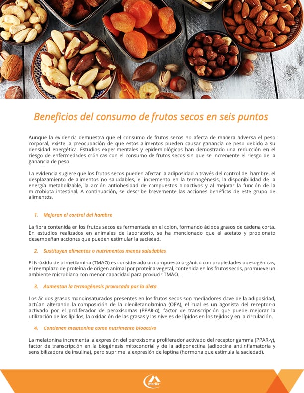 Beneficios del consumo de frutos secos en seis puntos - Medical Medix®